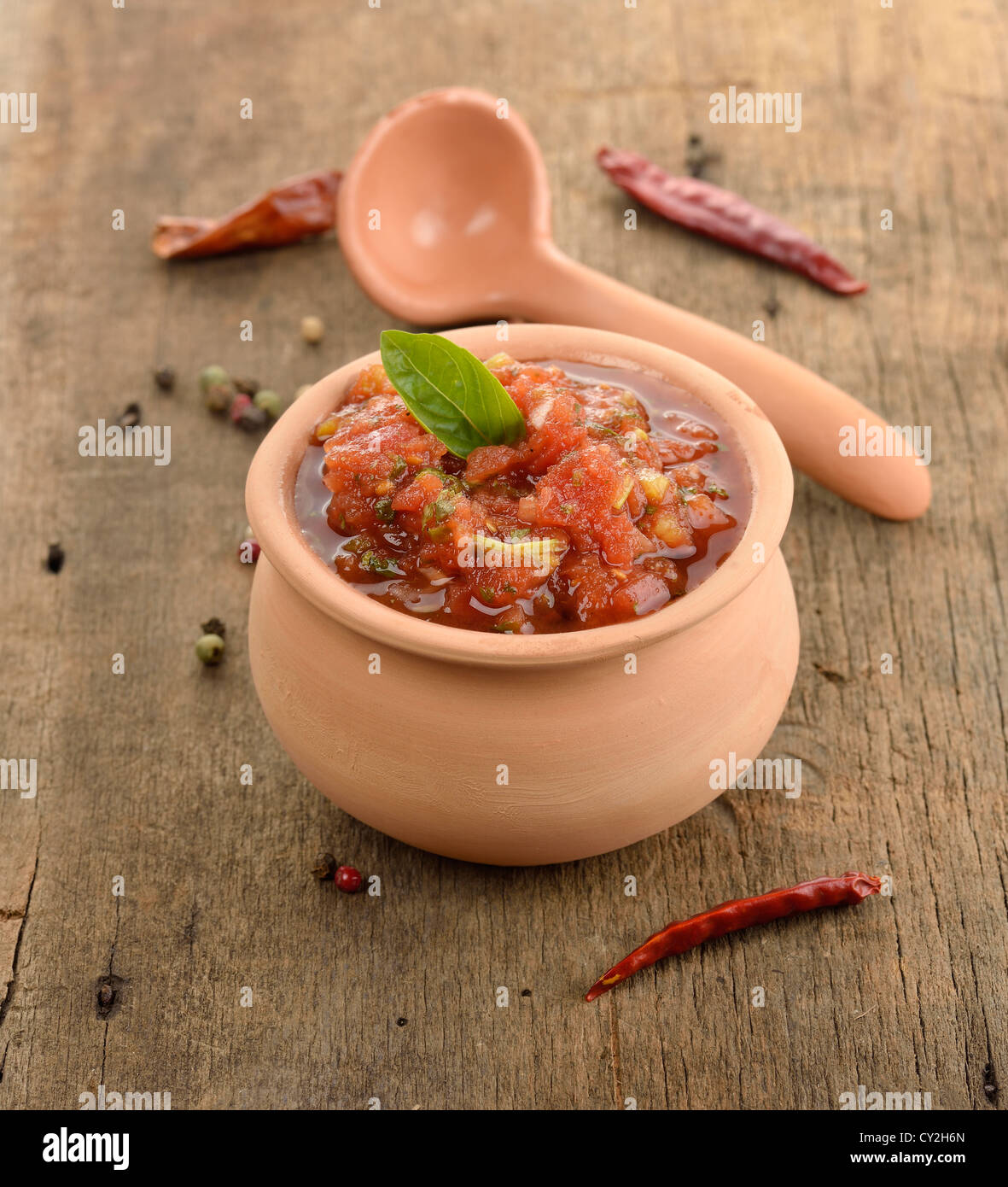 Salsa pot hi-res stock photography and images - Alamy