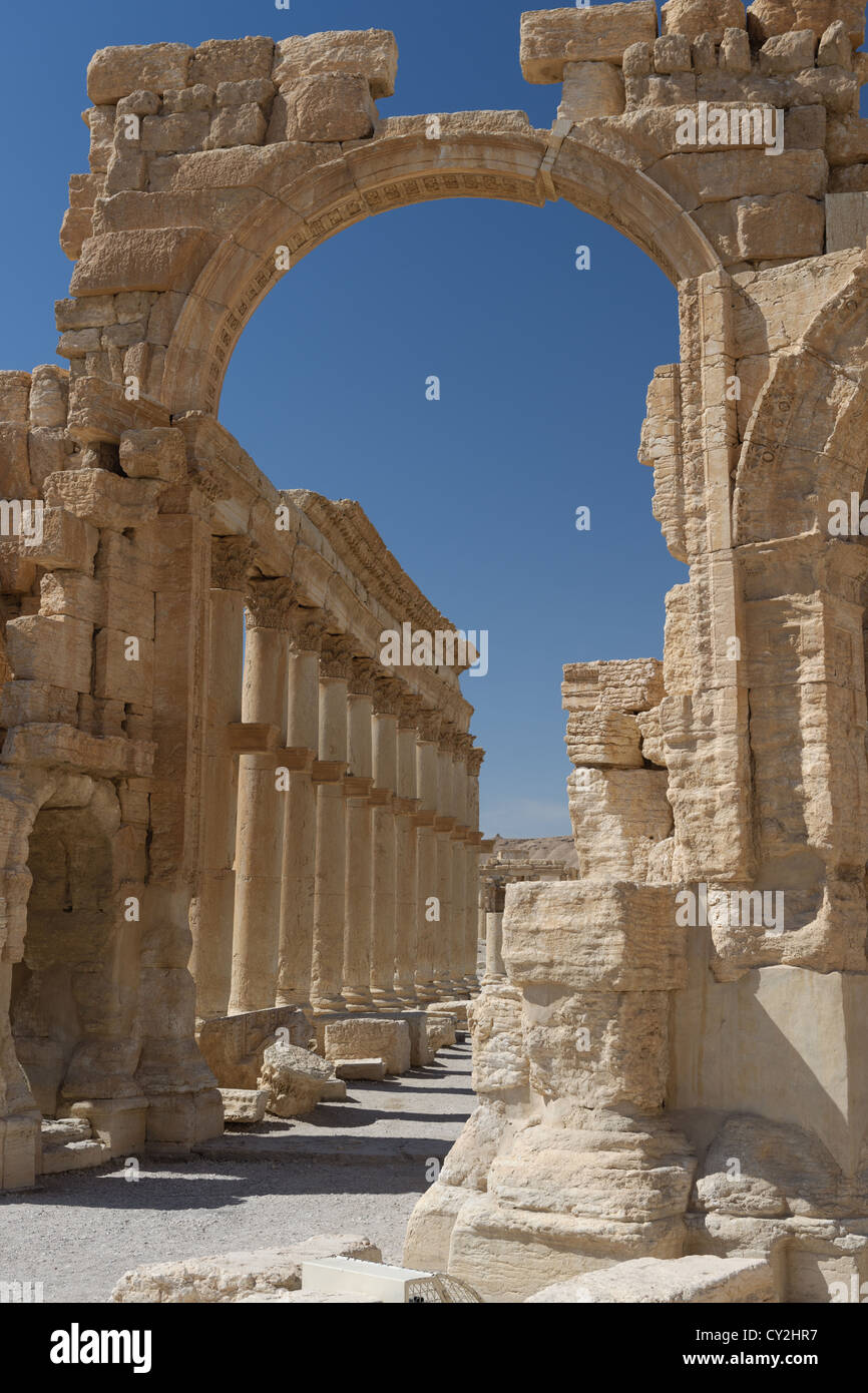Palmyra columns hi-res stock photography and images - Alamy