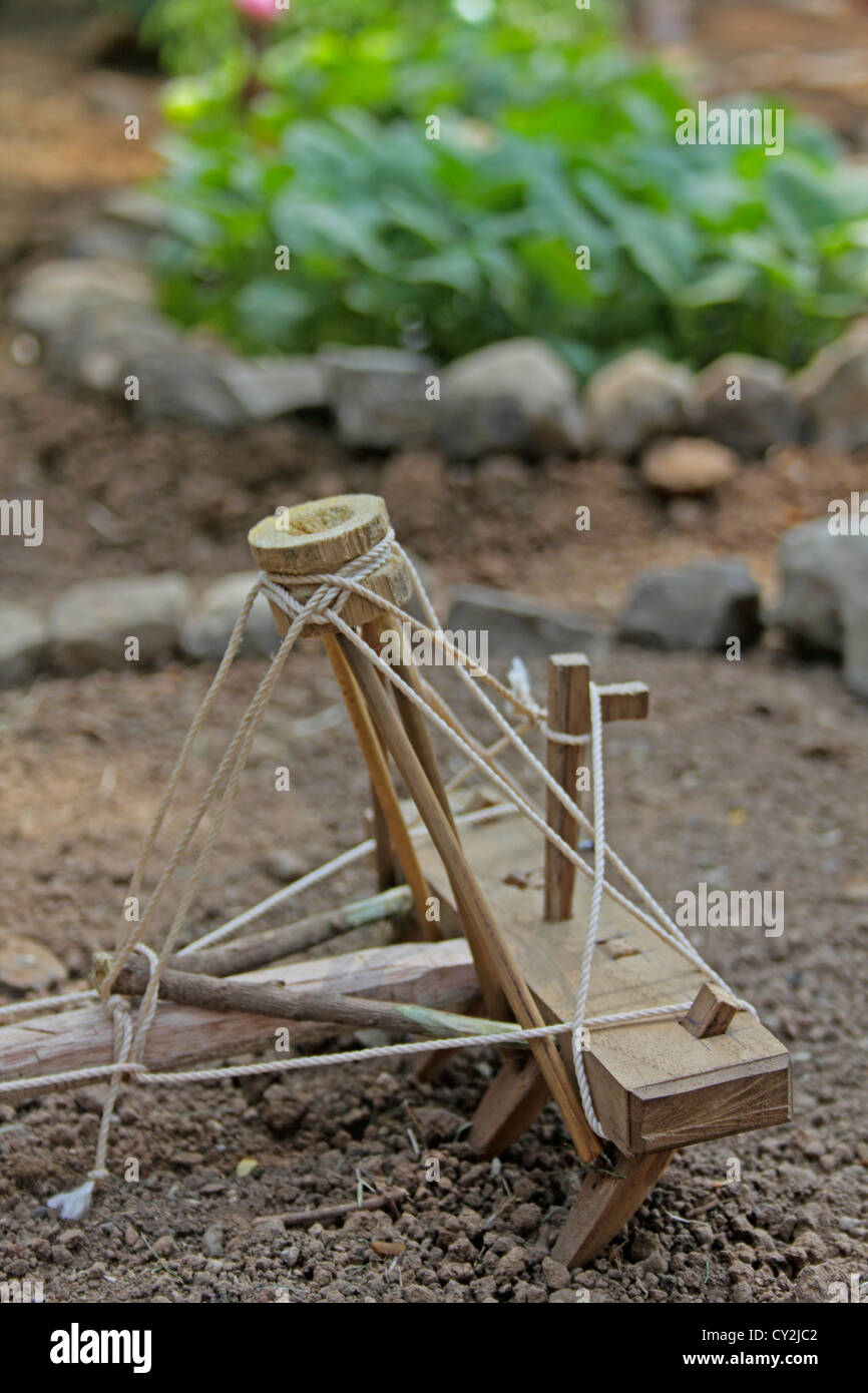 Model of a traditional wooden plough, India Stock Photo - Alamy