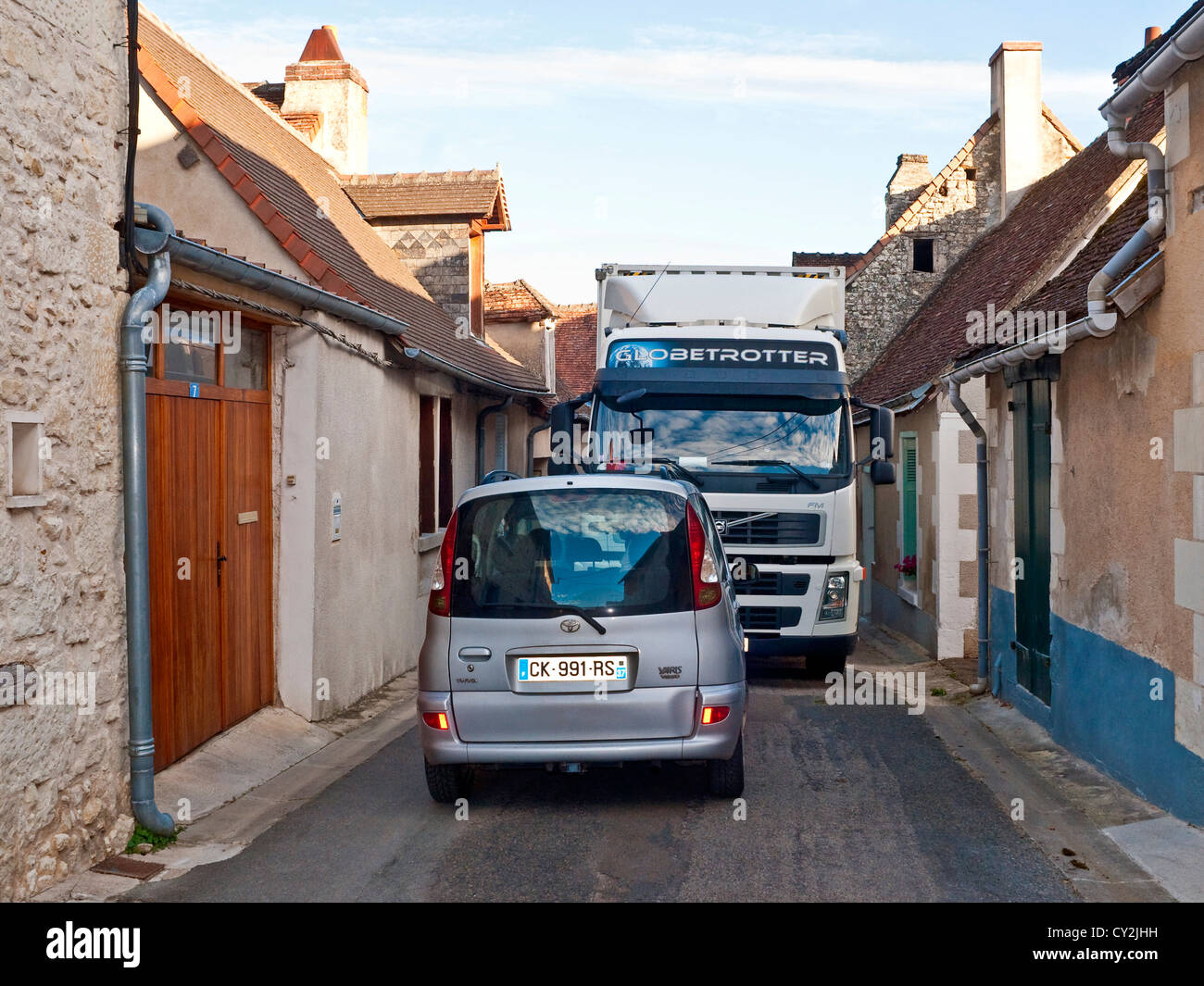Car blocking the way hi-res stock photography and images - Alamy