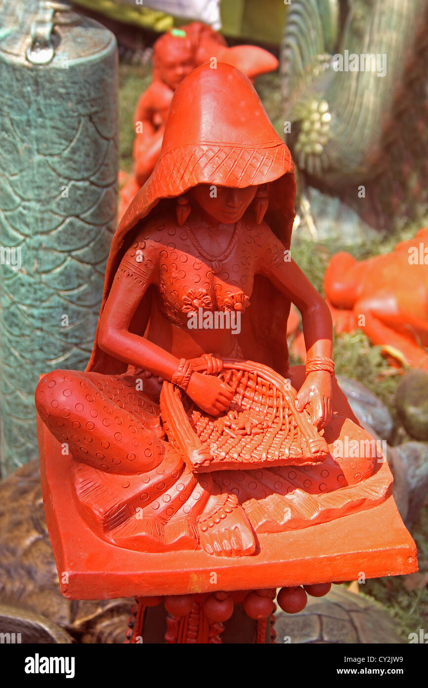 Terracotta Sculpture displayed in an exhibition, India Stock Photo - Alamy