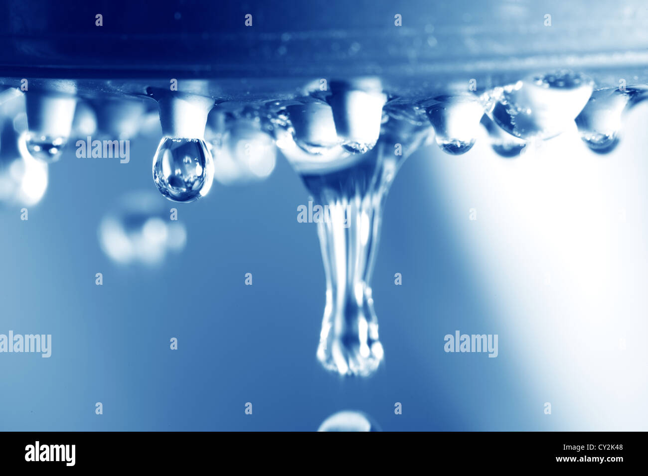falling waterdrops macro Stock Photo - Alamy