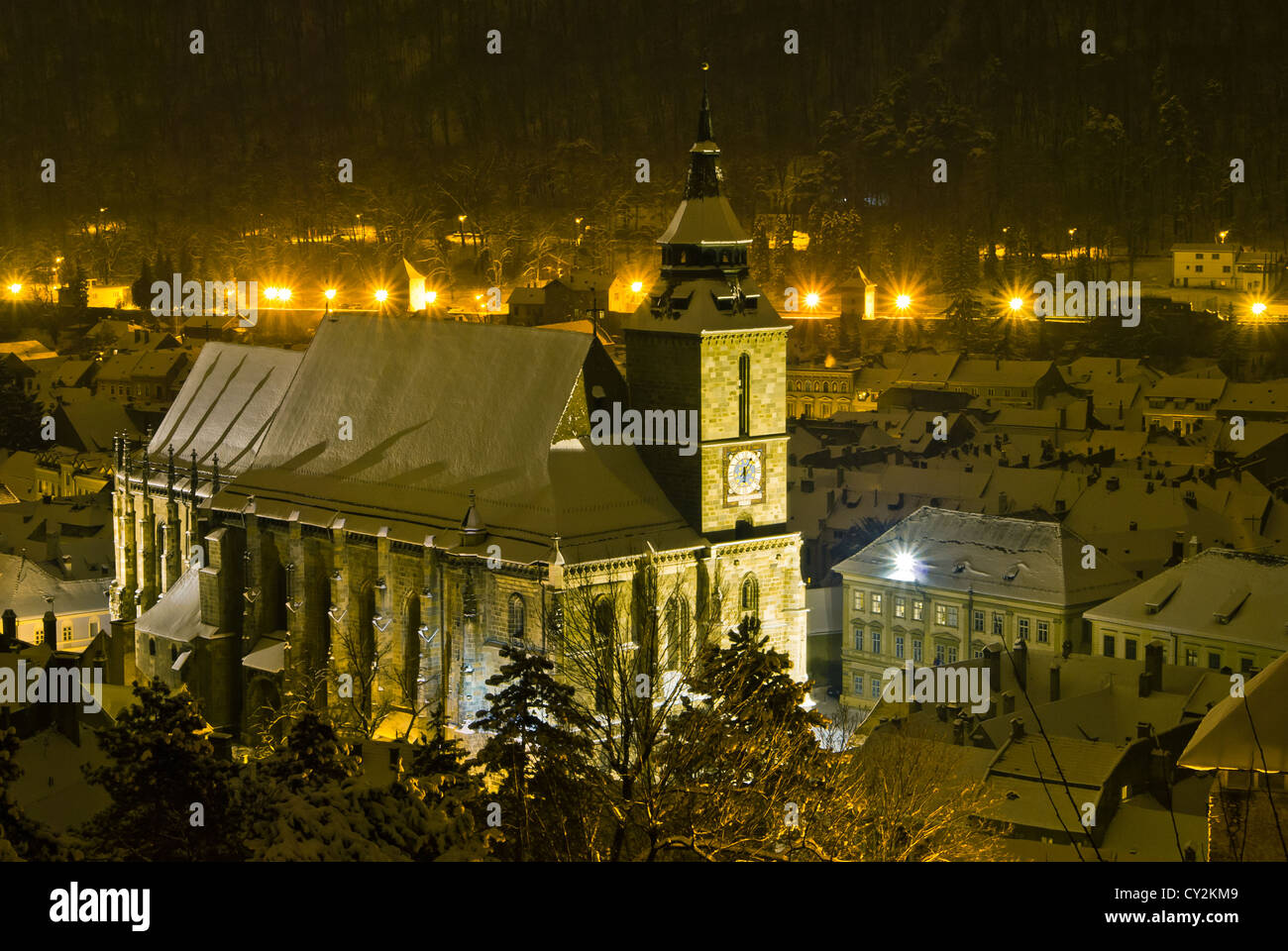 The Black Church( Biserica neagra Stock Photo - Alamy