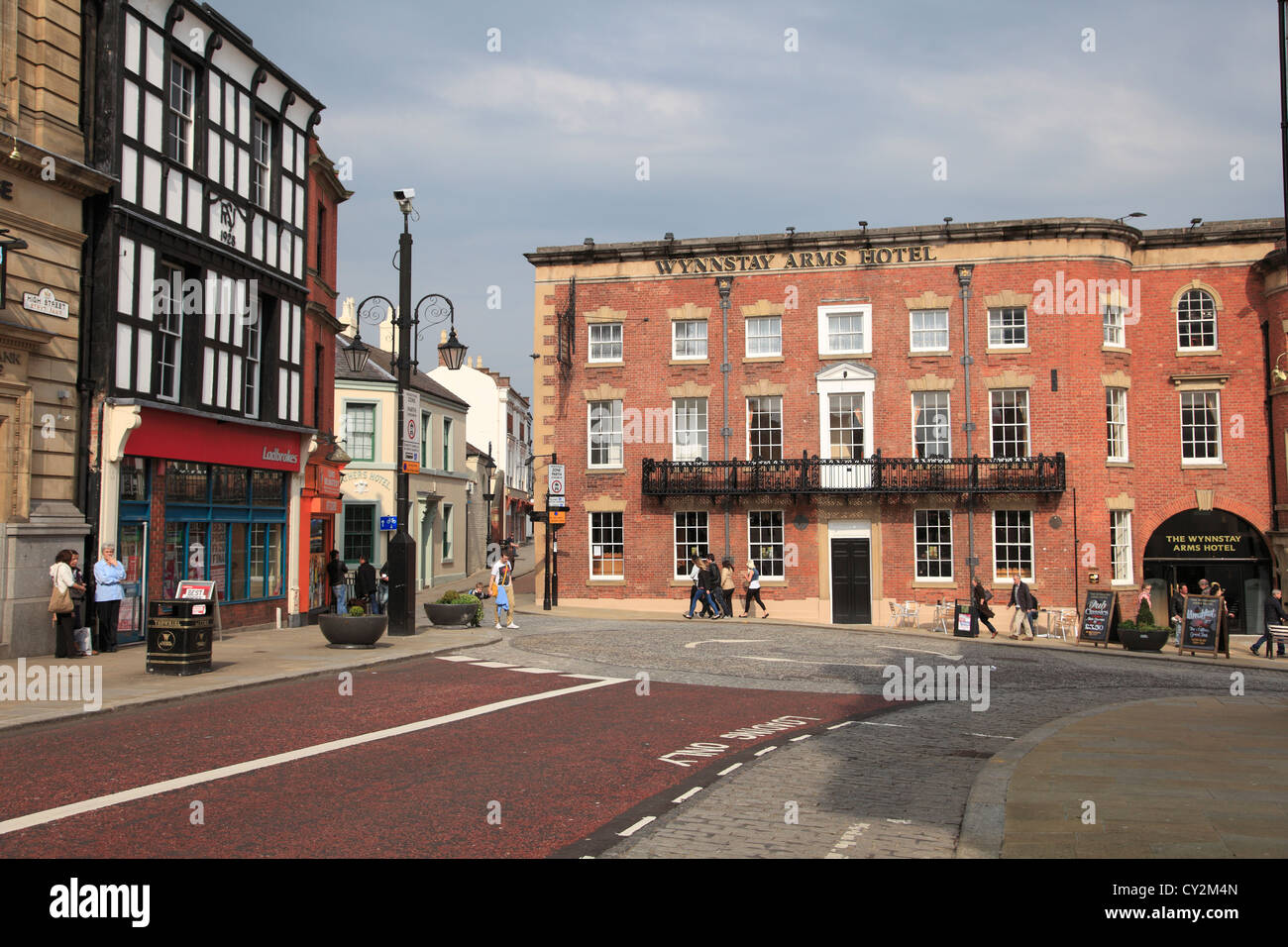 Wrexham town centre clwyd wales hi-res stock photography and images - Alamy