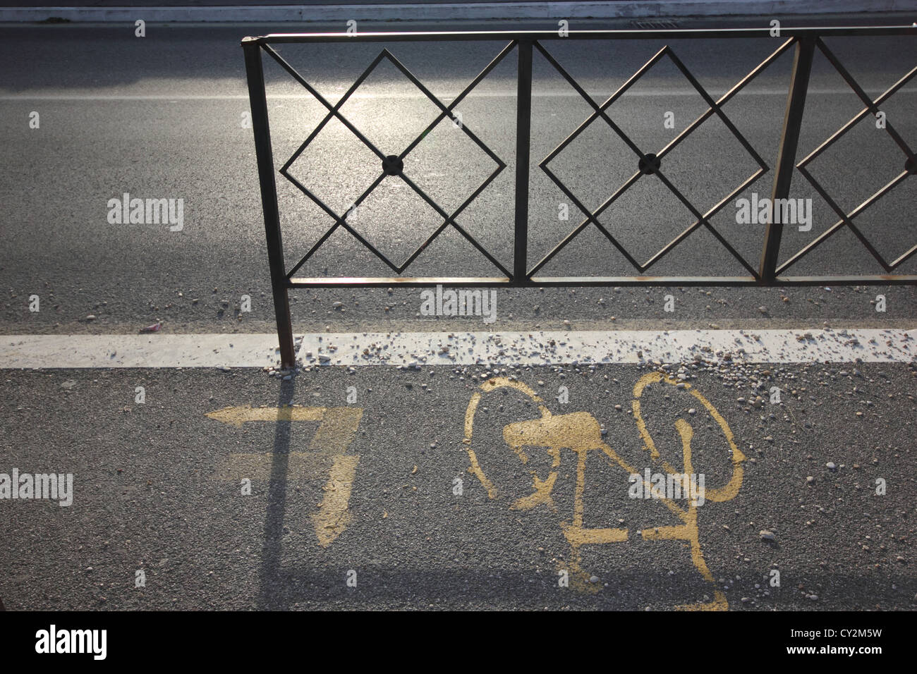 bicycle crossing, bike crossing on road, street padestrian crossing ...