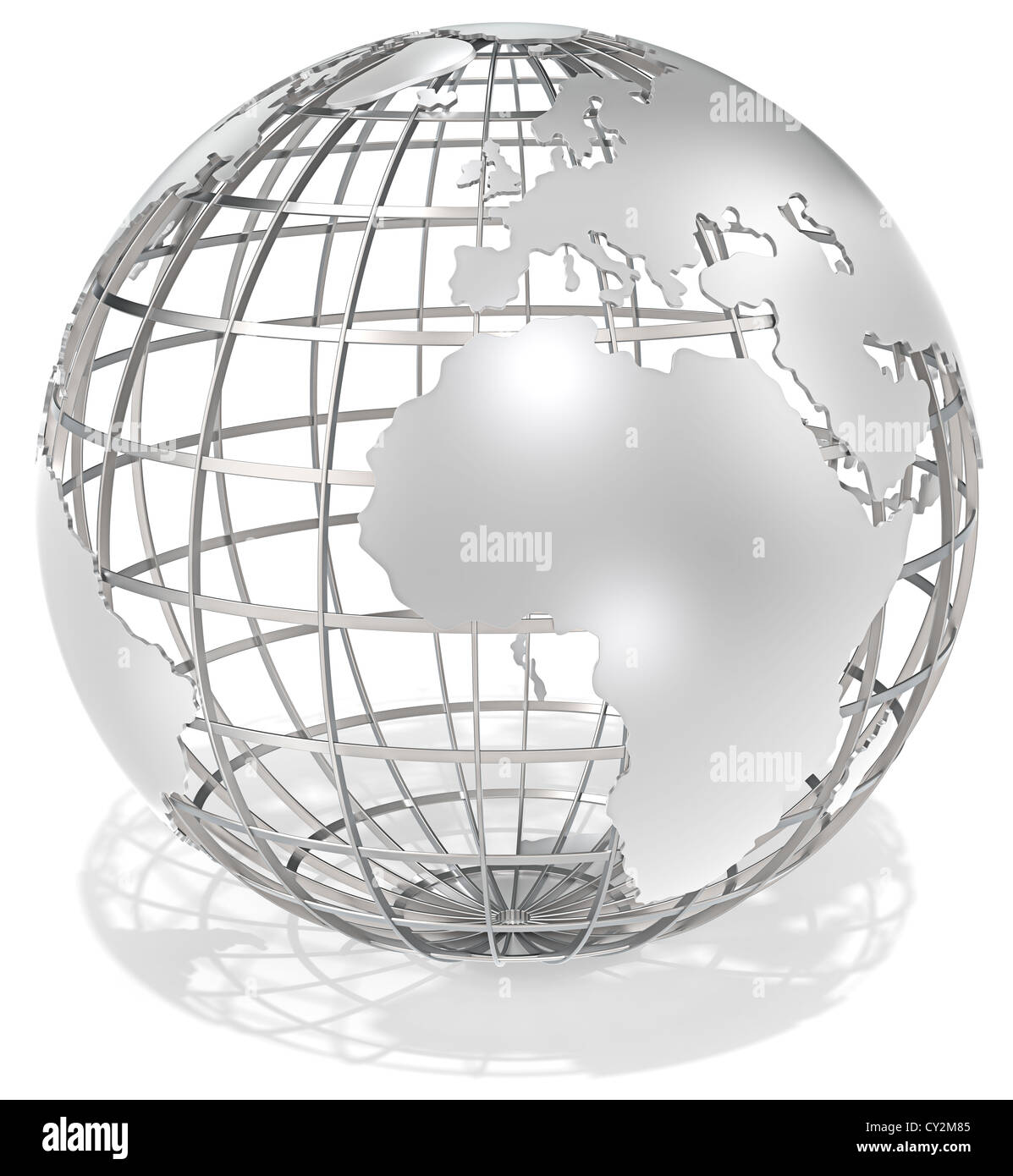 The Earth, frame structure of steel. Shadow Stock Photo - Alamy