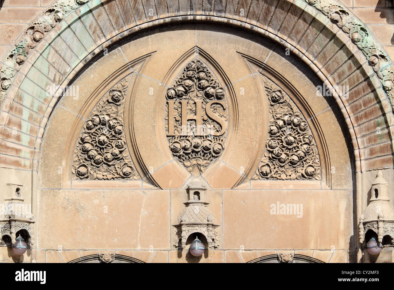 Detail of a church gate in Malmö, Sweden Stock Photo - Alamy