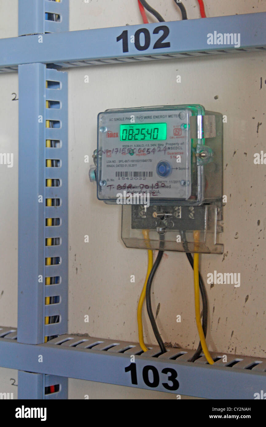 India electric meter hi-res stock photography and images - Alamy