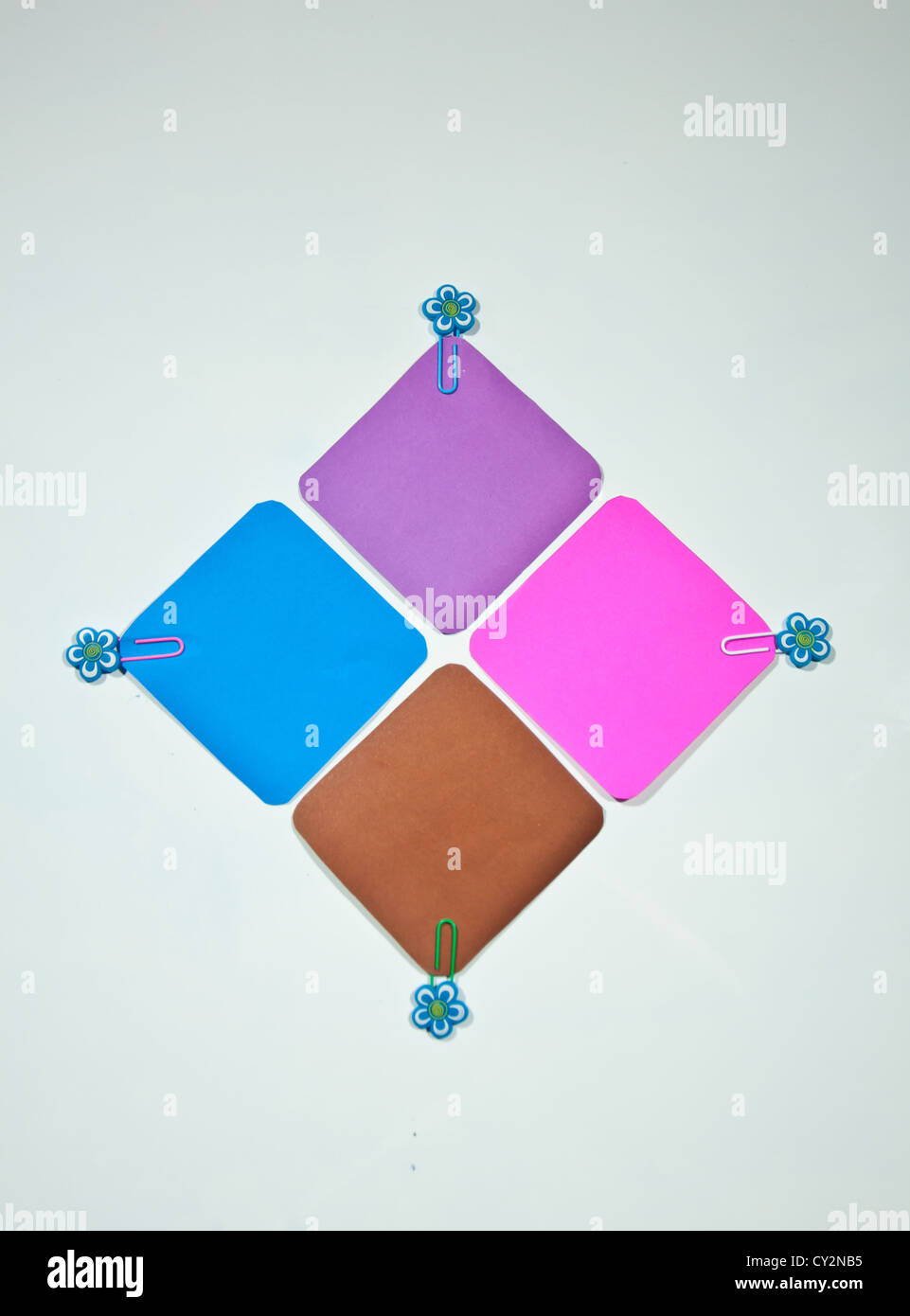 multicolor blank paper Stock Photo - Alamy