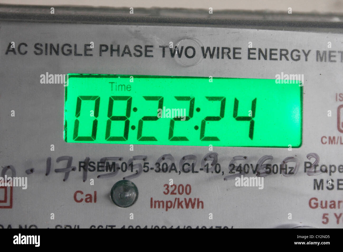 Electric meters, India Stock Photo - Alamy