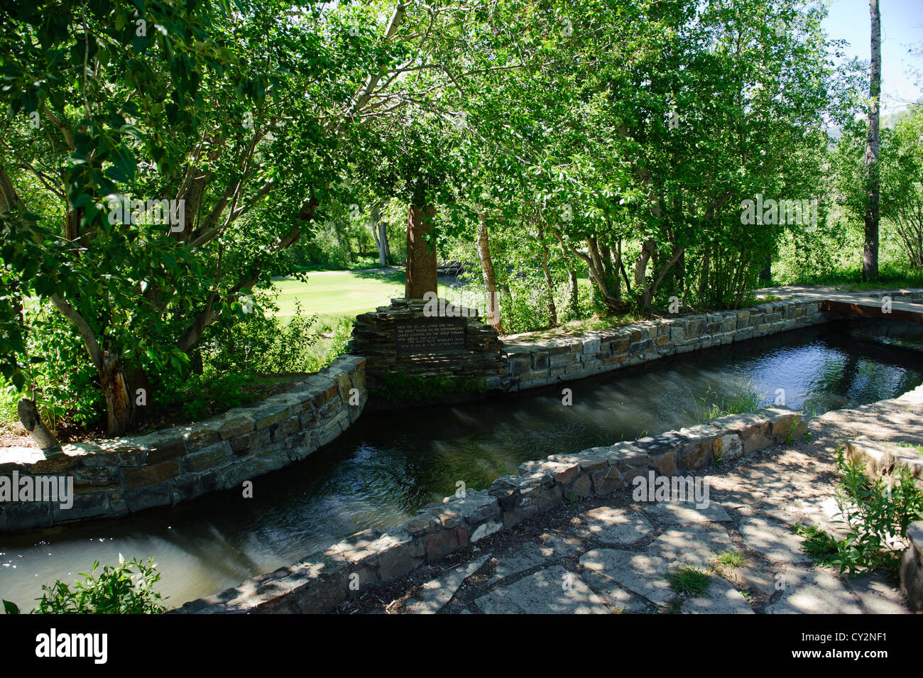 Hemingway Memorial near Sun Valley, Idaho, located on a section of ...