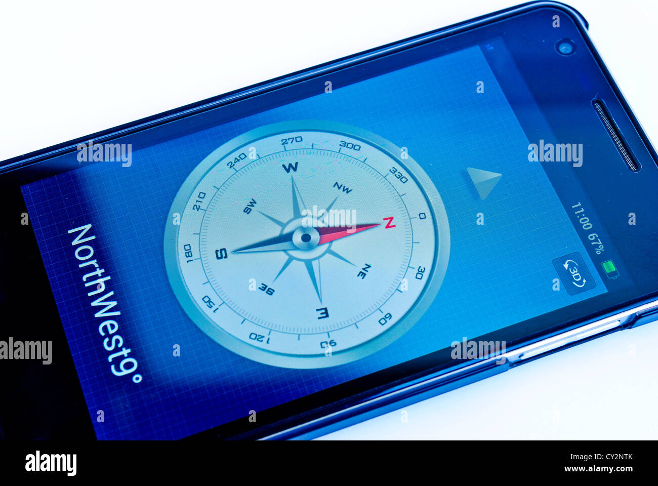 compass in smart phone Stock Photo - Alamy