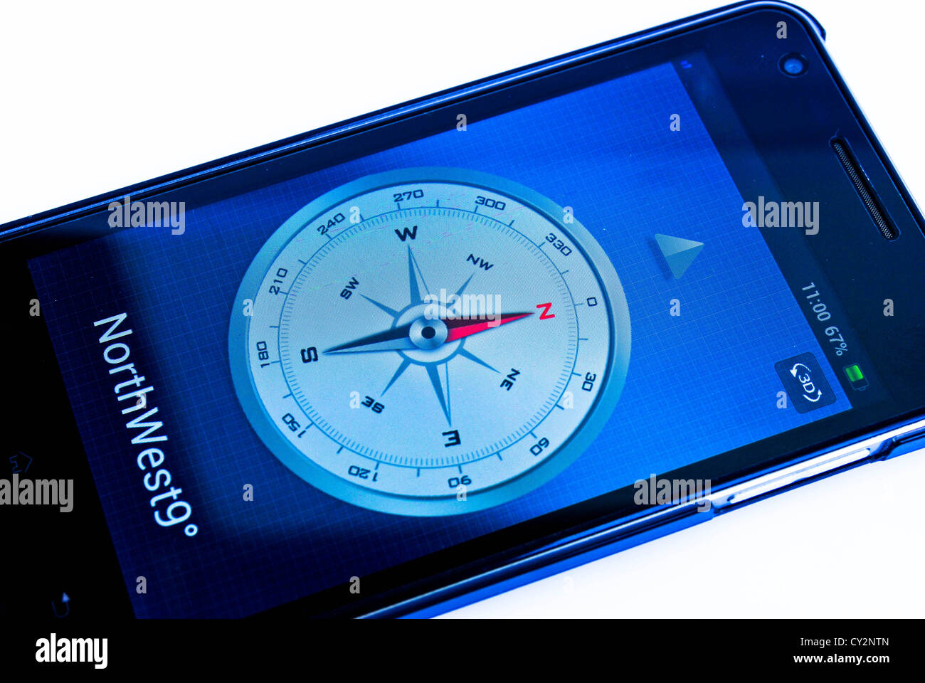 compass in smart phone Stock Photo - Alamy