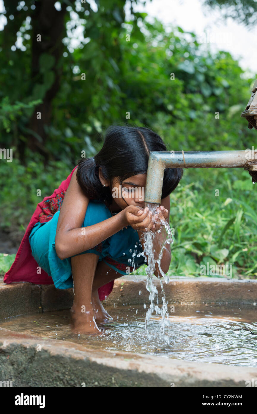 Indian Village Girls Bathing