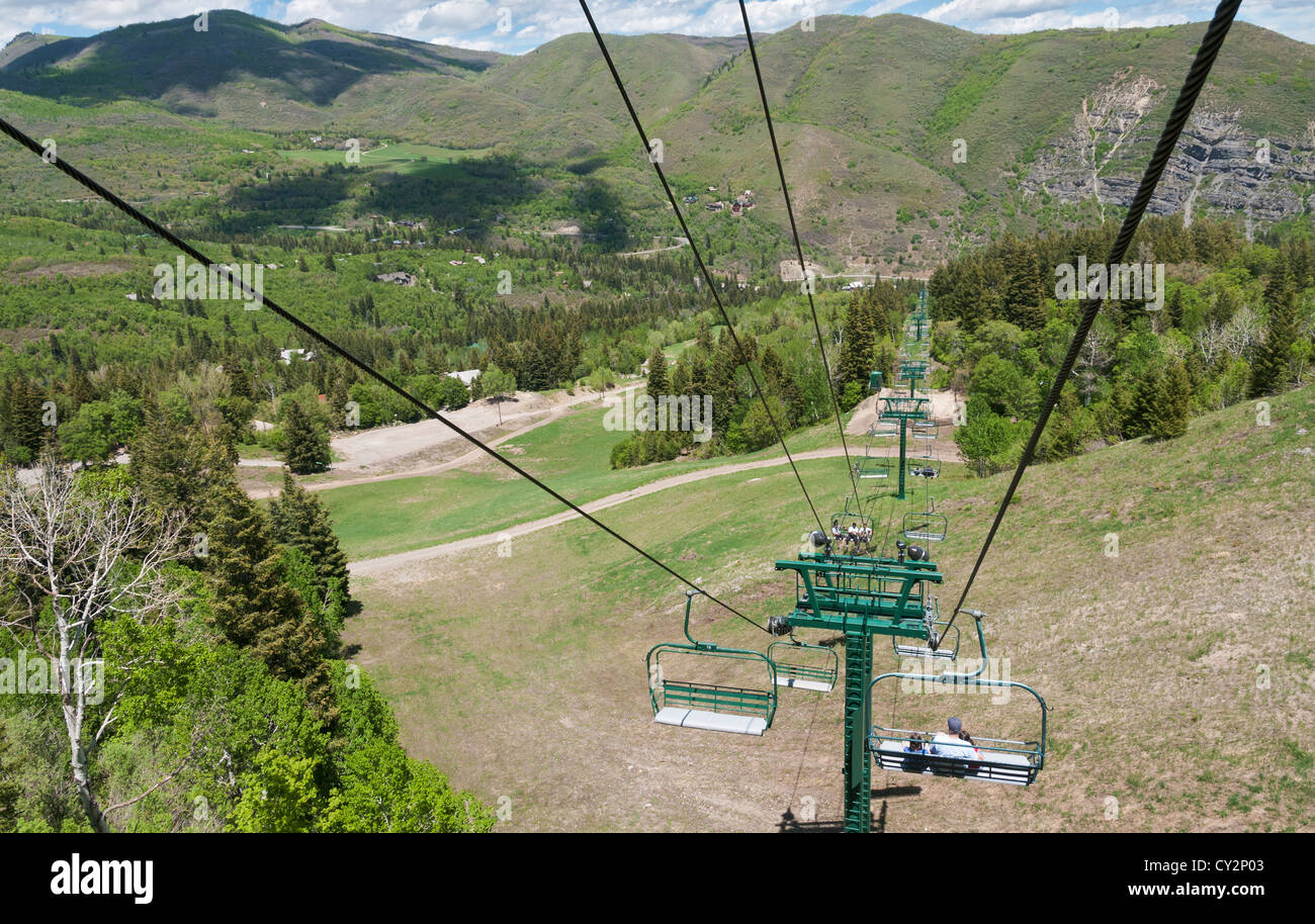 Utah, Sundance Resort, summer view from chair lift Stock Photo - Alamy