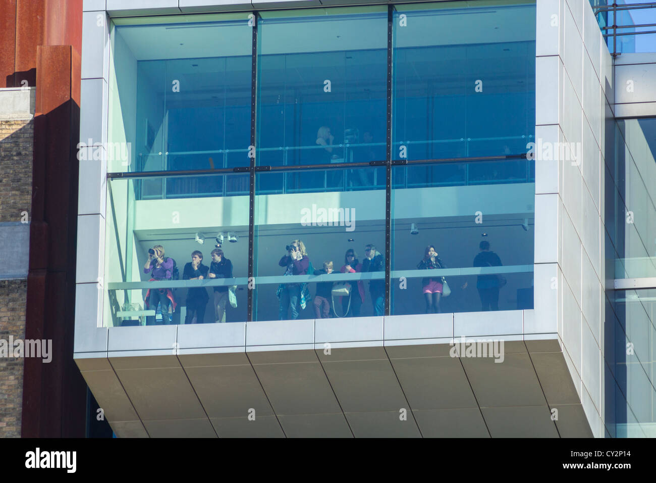 Viewing box in Baltic Centre for Contemporary Art in Gateshead, Tyne ...