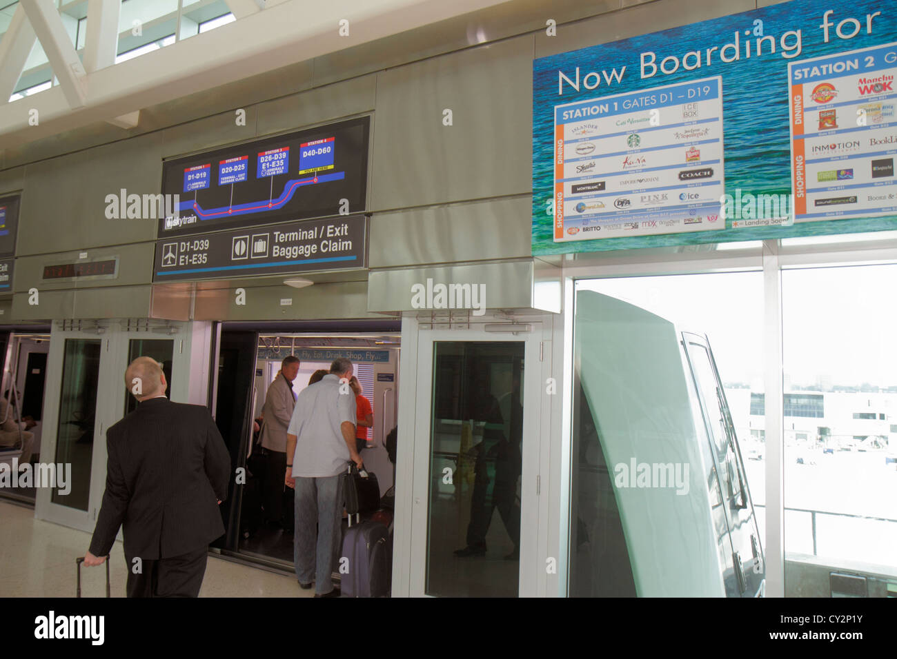 Miami Florida International Airport MIA,gate,terminal,Skytrain,train ...