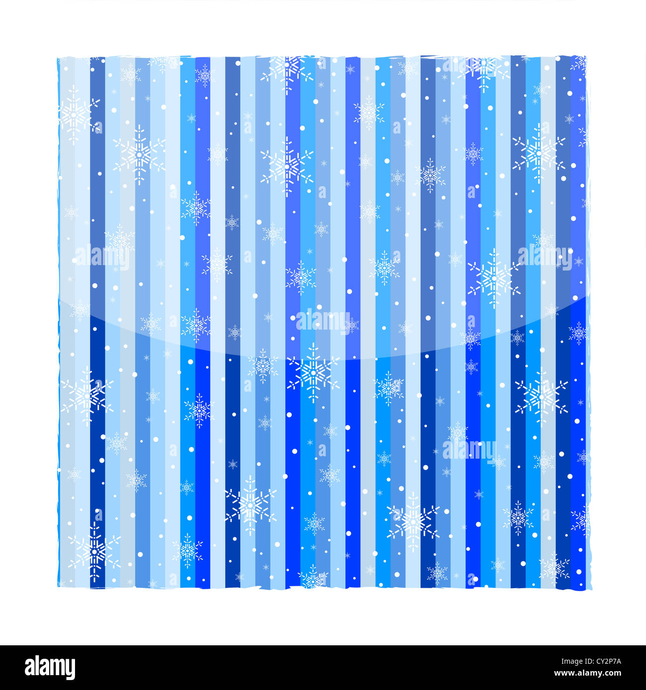 Blue stripes Christmas background with abstract frame. Vector ...