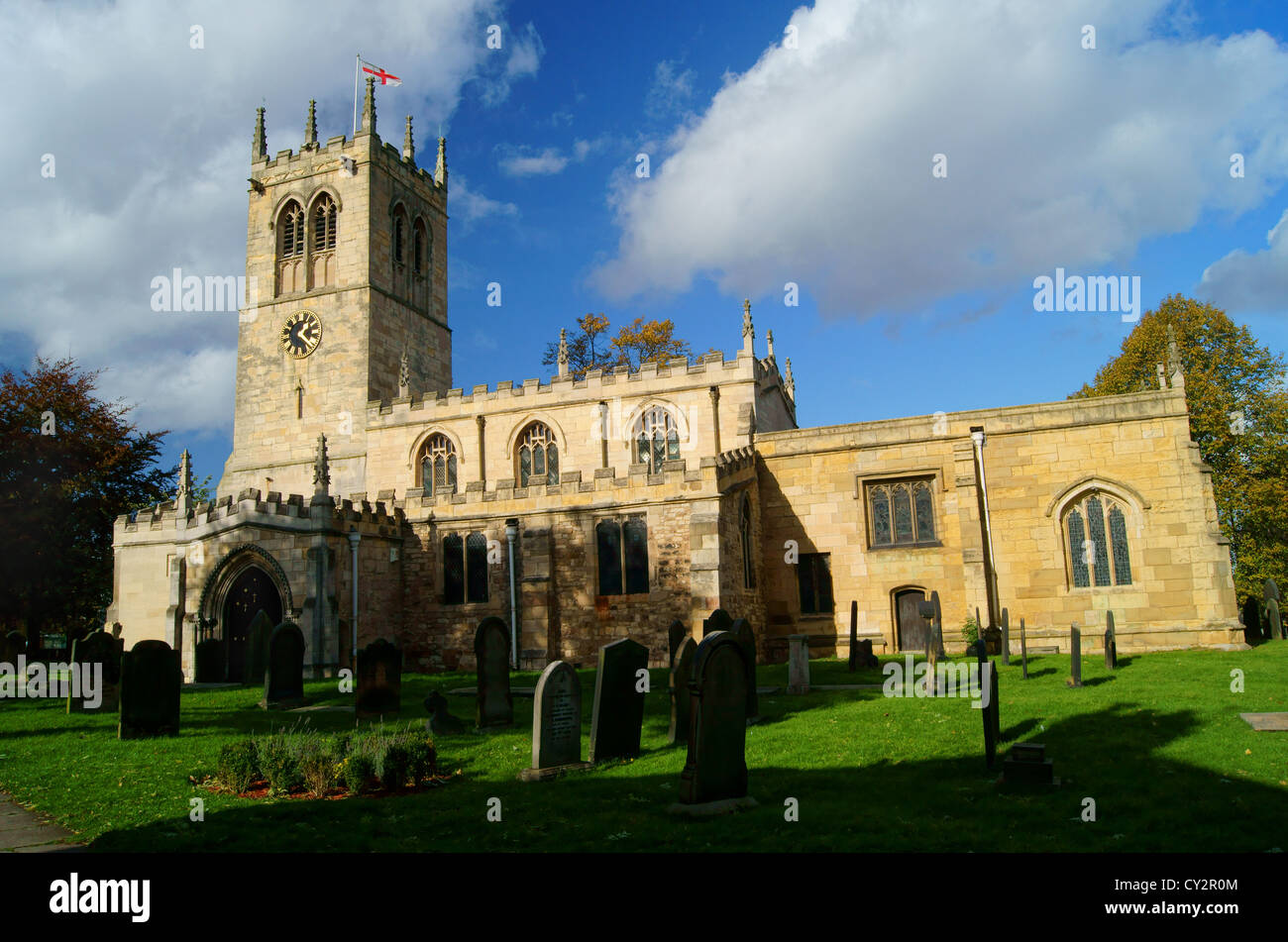 UK,South Yorkshire,Conisbrough,St Peter's Church Stock Photo - Alamy