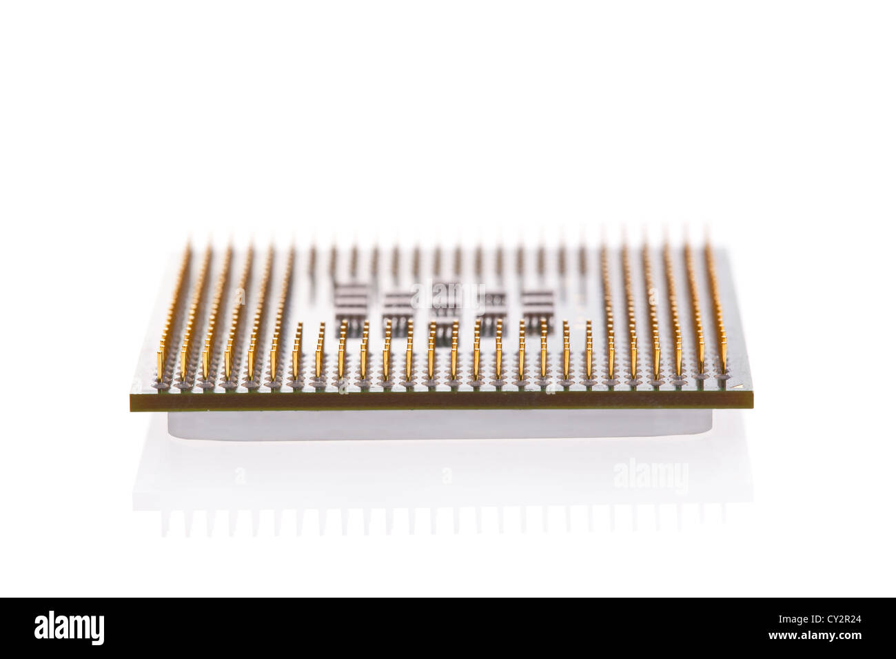 Computer CPU isolated on a white background Stock Photo - Alamy