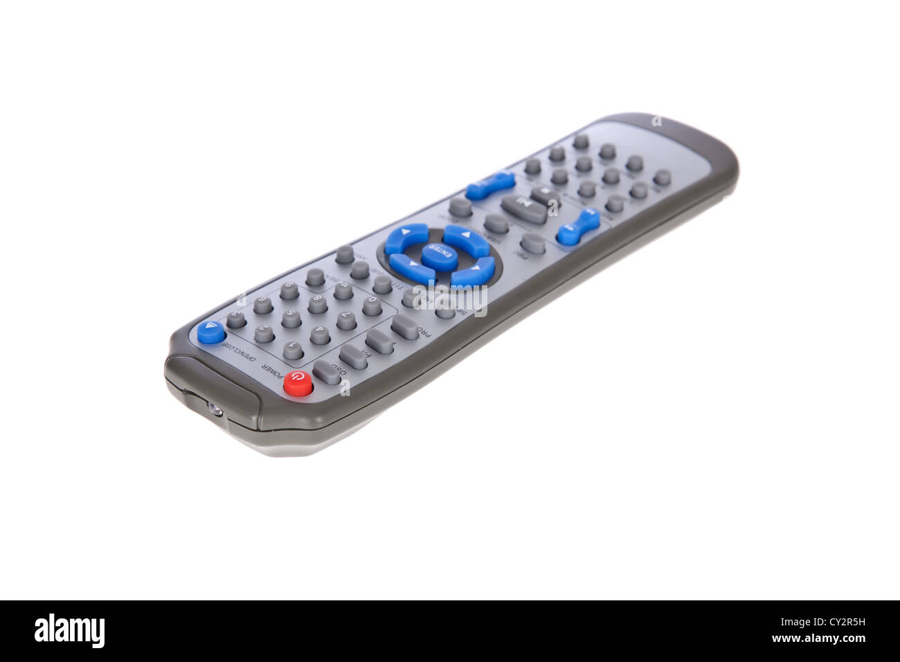 DVD remote control isolated on white background Stock Photo - Alamy