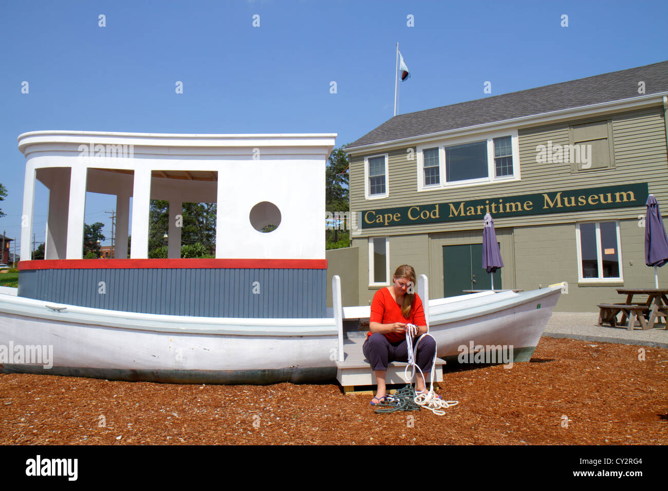 Cape Cod Massachusetts,Hyannis,Cape Cod Maritime Museum,woman female ...