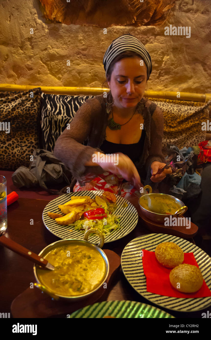 African Kitchen restaurant Old Town Tallinn Estonia Europe Stock Photo ...