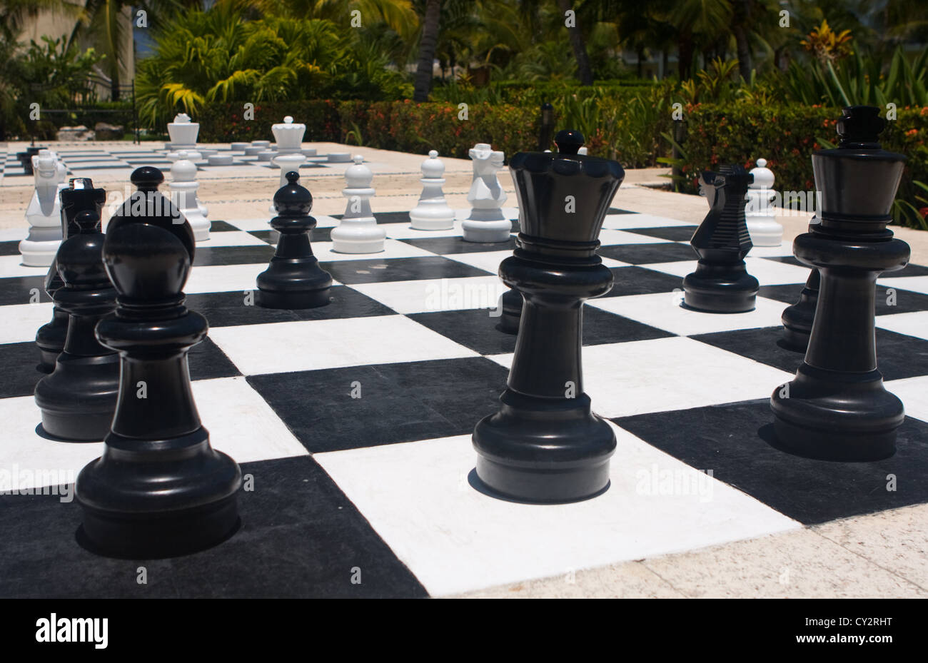 Giant outdoor chess Stock Photo - Alamy