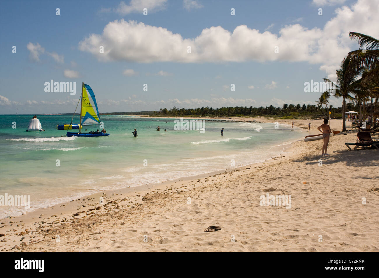 Beach in Tulum, Mexico Stock Photo - Alamy