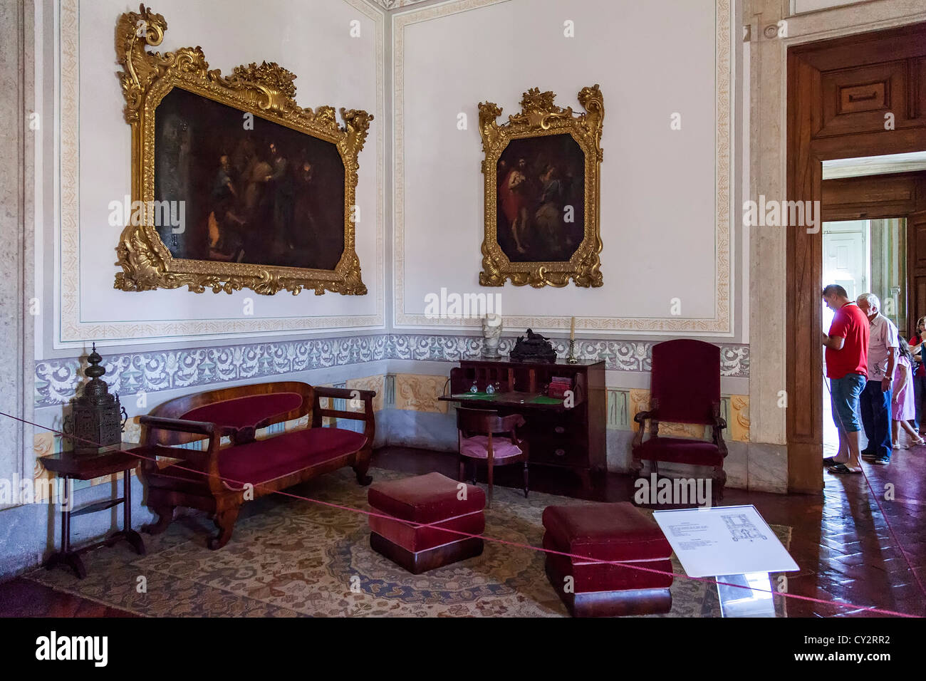 Antechamber in the Mafra National Palace, Convent and Basilica in ...