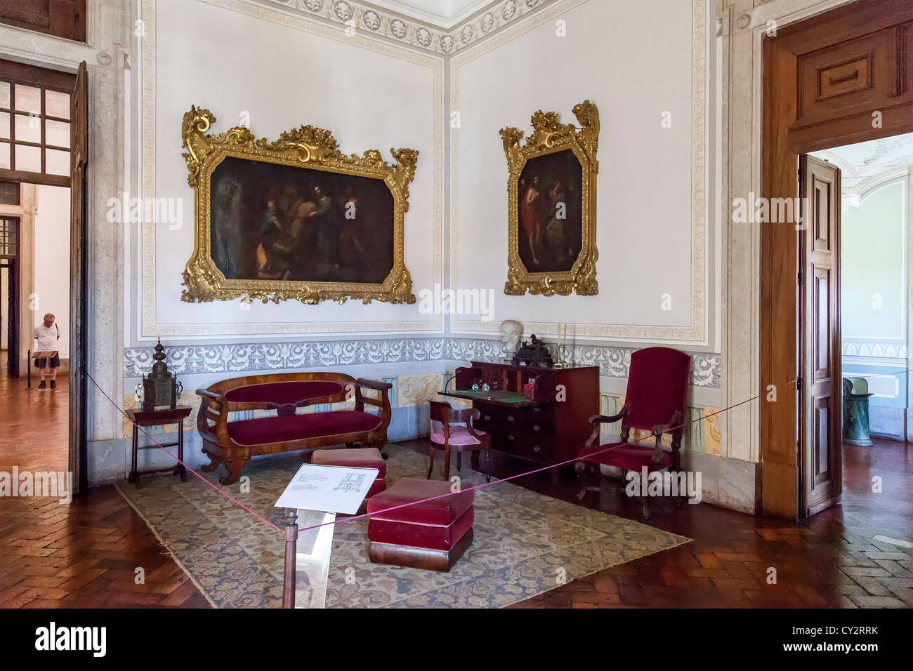 Antechamber in the Mafra National Palace, Convent and Basilica in ...