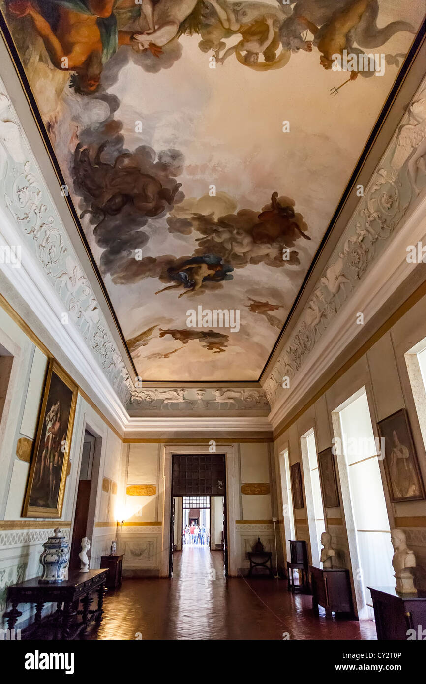 Guard Hall. Mafra National Palace, Convent and Basilica in Portugal ...