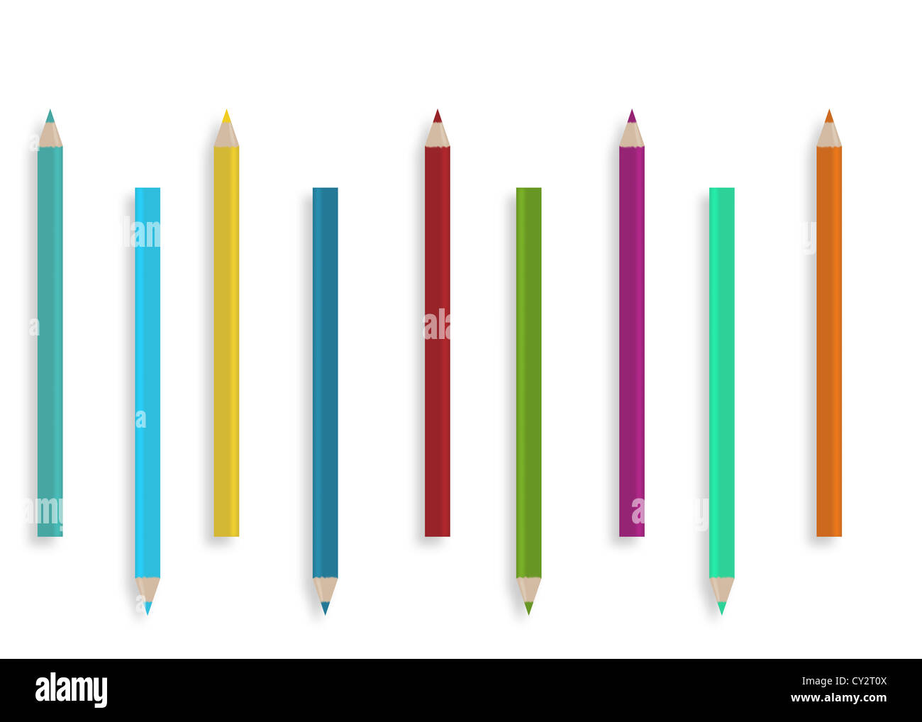 Colored Pencil Illustration Stock Photo - Alamy