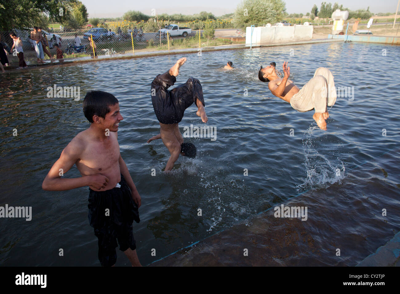 swimming pool in Kunduz, Afghanistan Stock Photo - Alamy