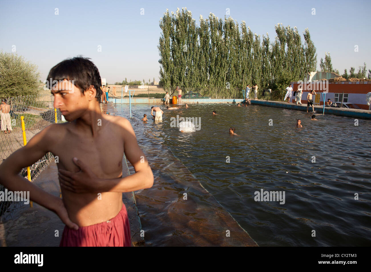 swimming pool in Kunduz, Afghanistan Stock Photo - Alamy
