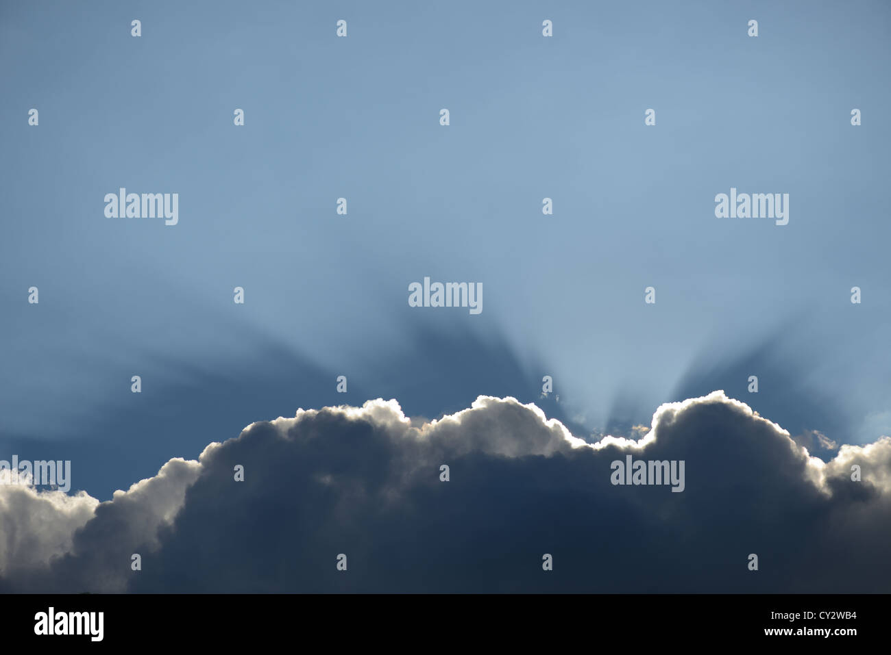 Cloud with a silver lining sun rays shining through that would make a ...