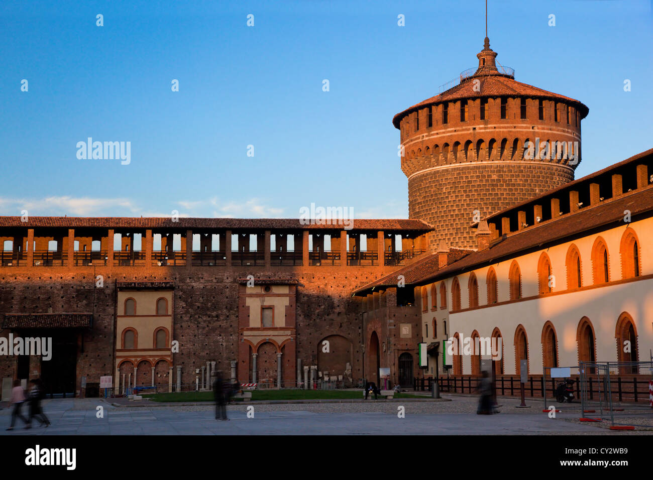 Castello Sforzesco, Sforza Castle in Milan, Italy Stock Photo - Alamy