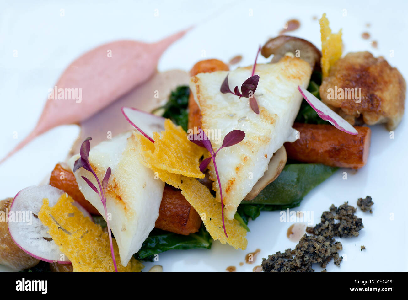John Dory Fish Dish Stock Photo - Alamy