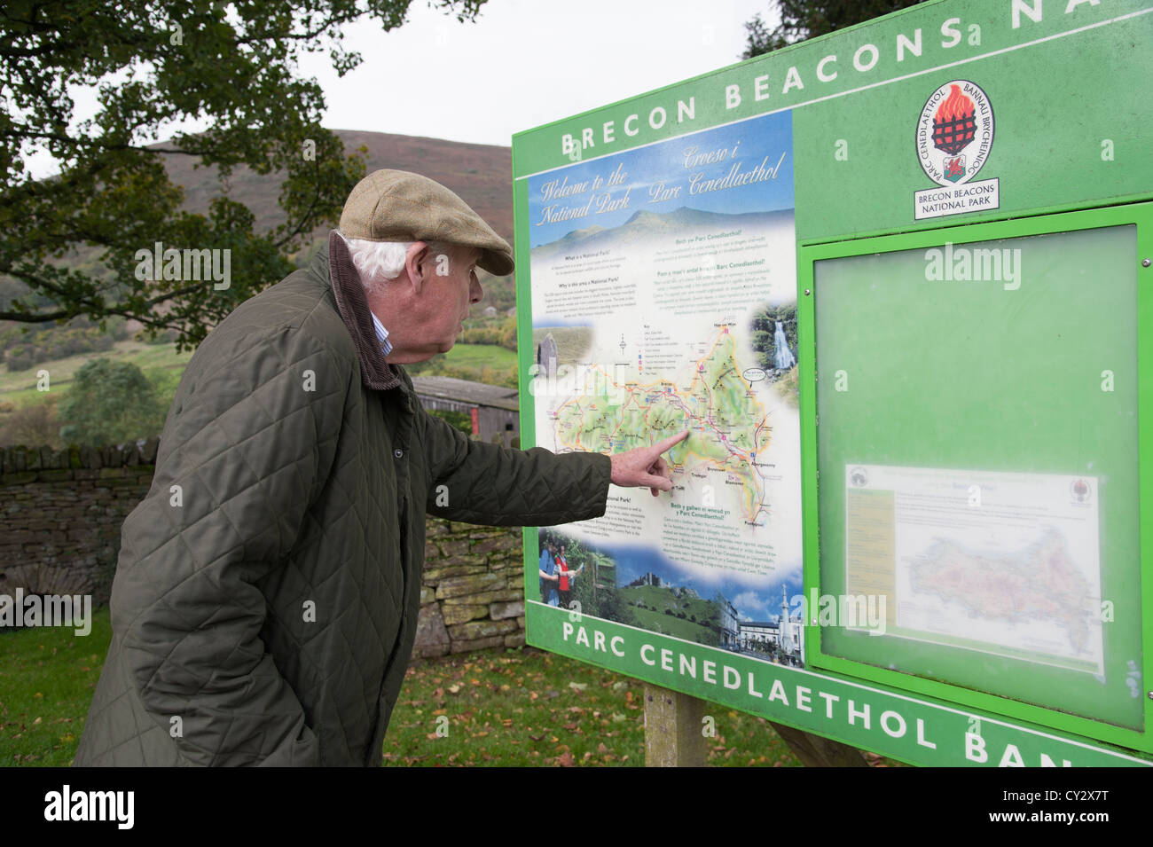 Map of brecon hi-res stock photography and images - Alamy