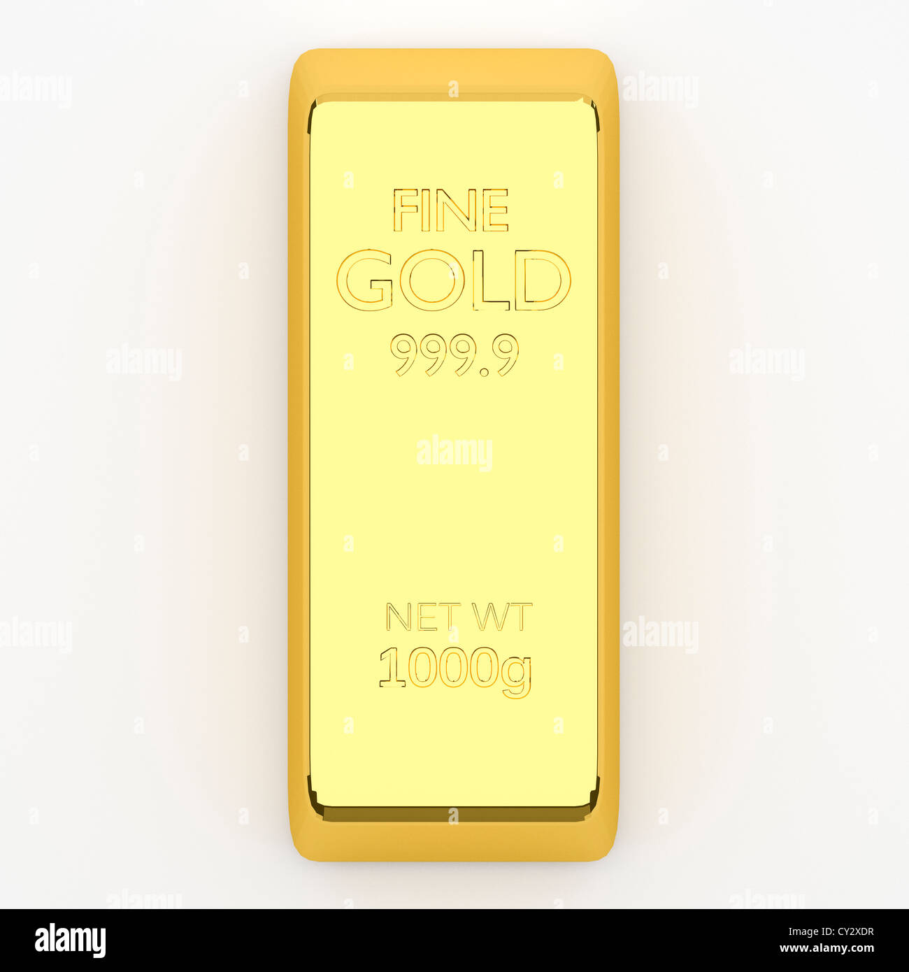 3d render of gold bar, for wealth or investment concepts Stock Photo ...