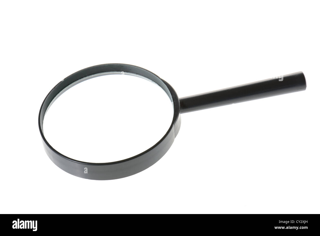 magnifying glass isolated on white background Stock Photo - Alamy