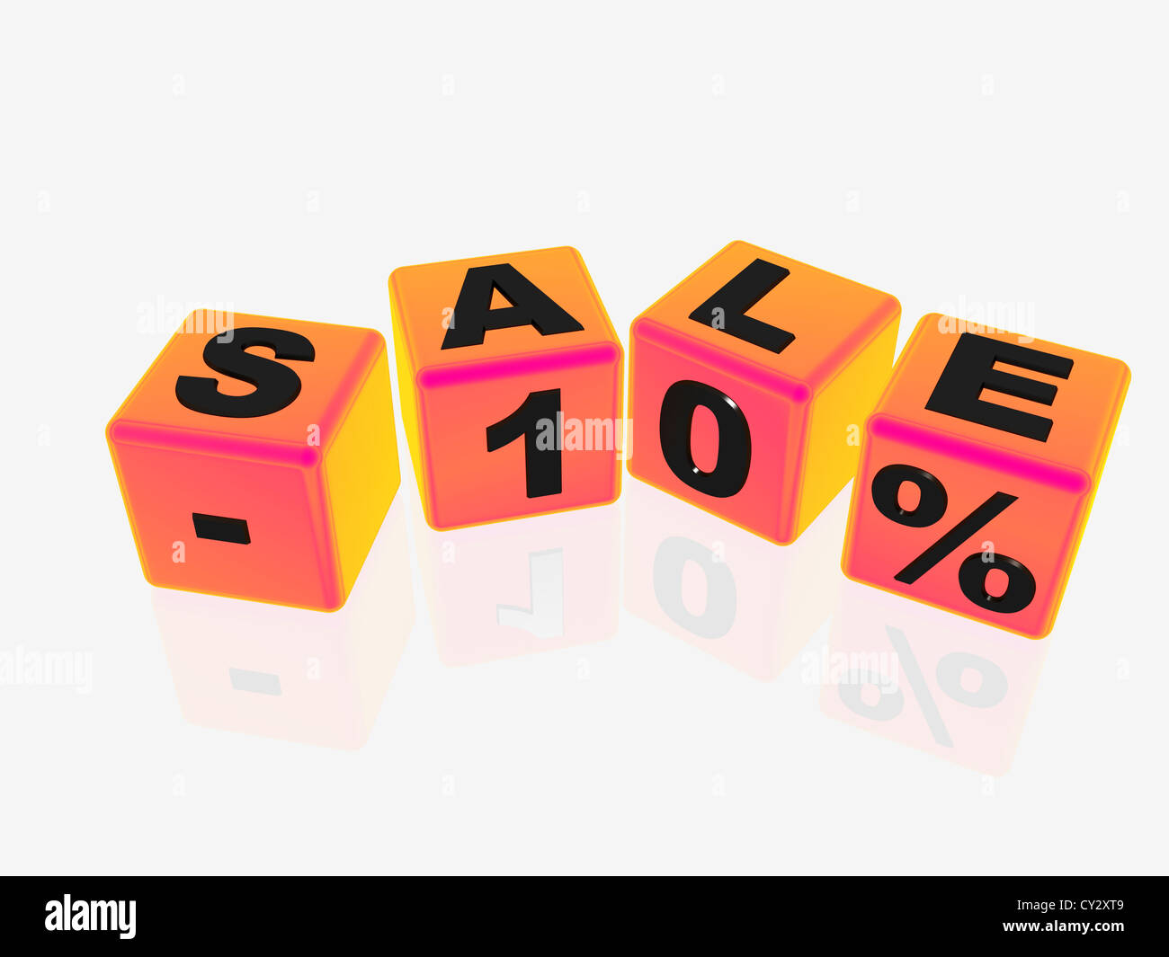Orange sale cubes - 10 Stock Photo - Alamy