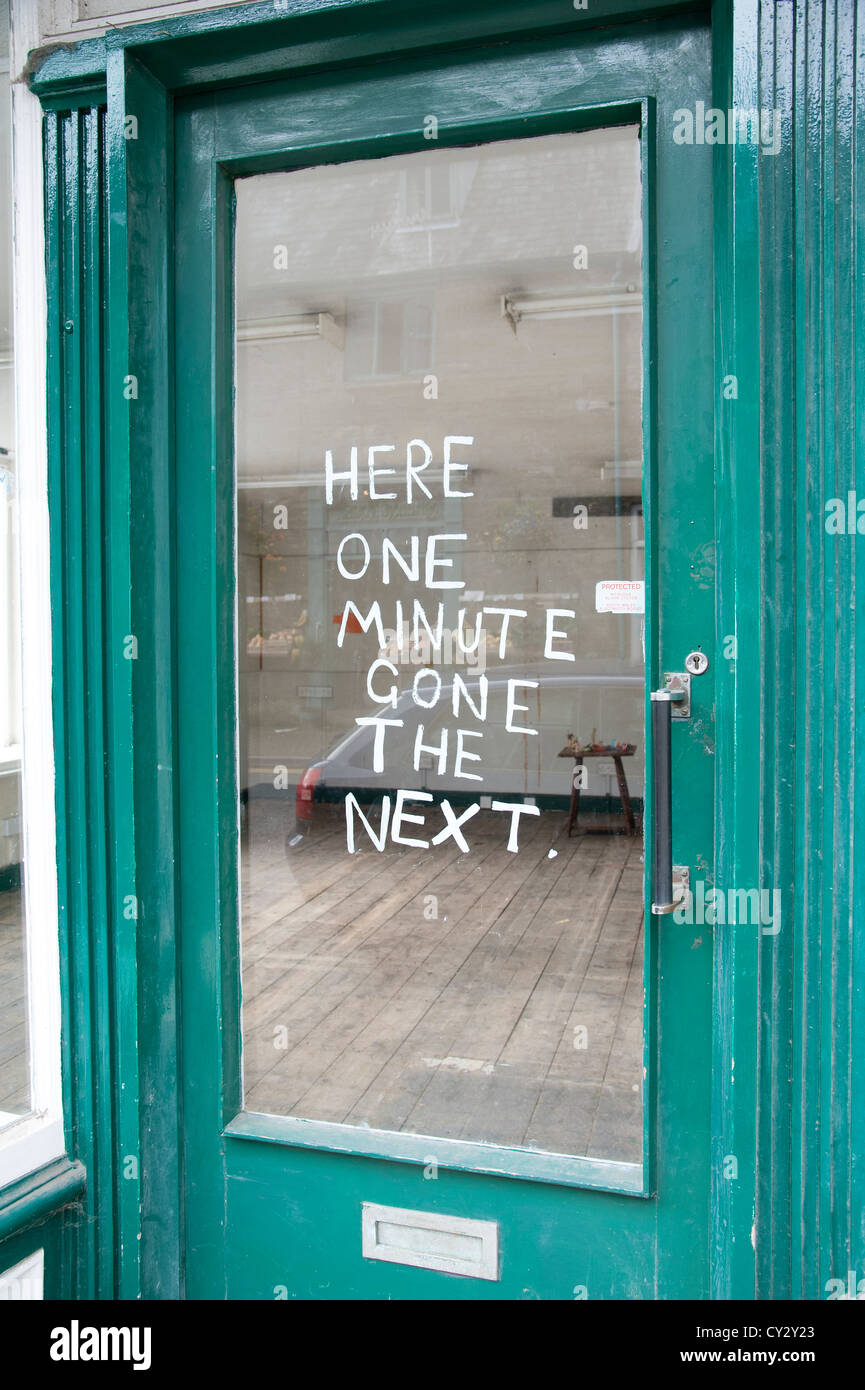 Gone away sign hi-res stock photography and images - Alamy