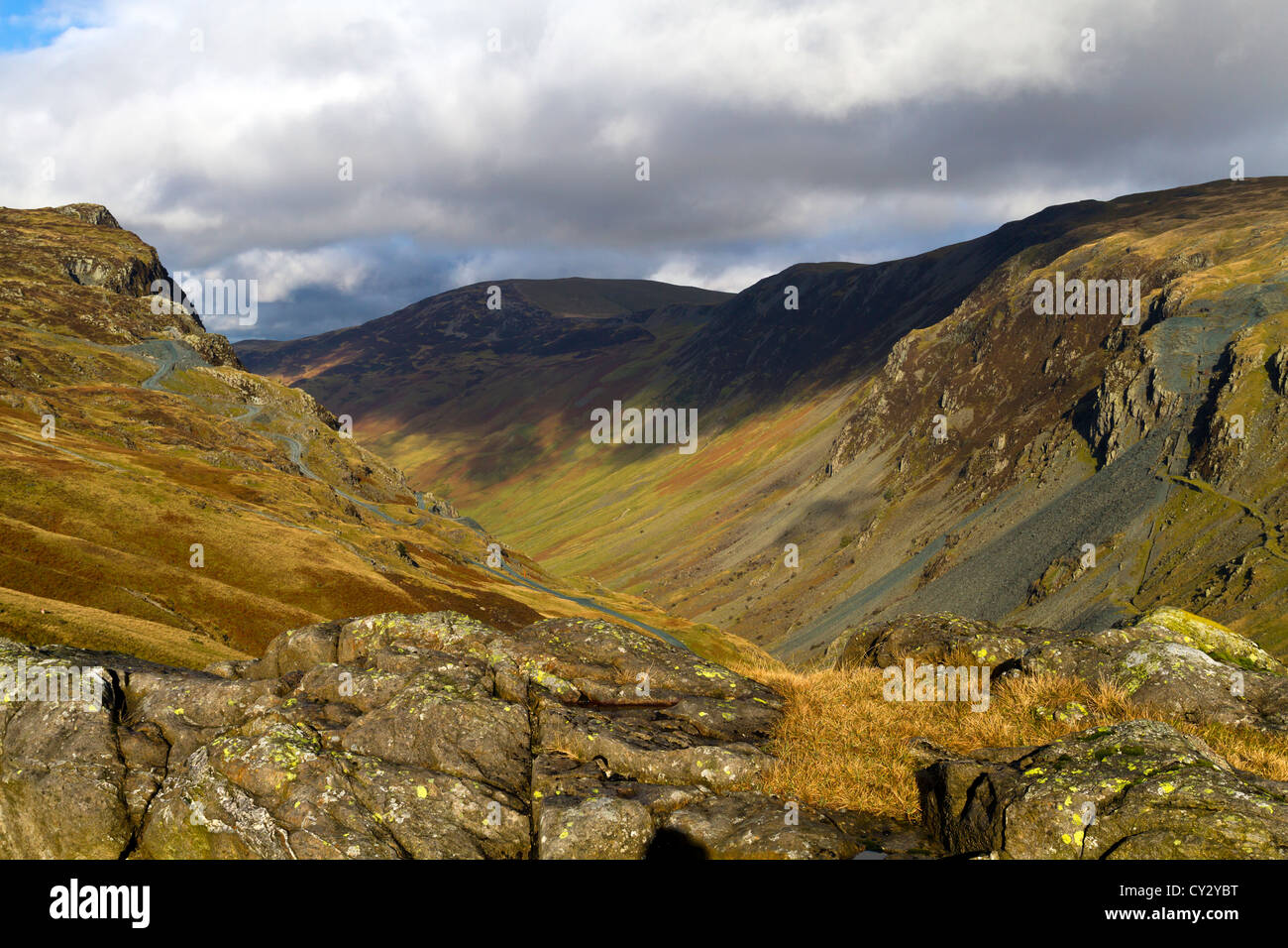 An image taken in Honister Pass from above the Honister Slate Mine ...