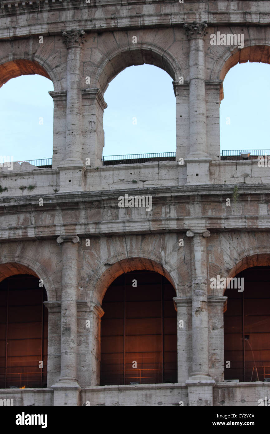 a beautiful detail of The Colosseum, Rome, Italy, photoarkive Stock ...