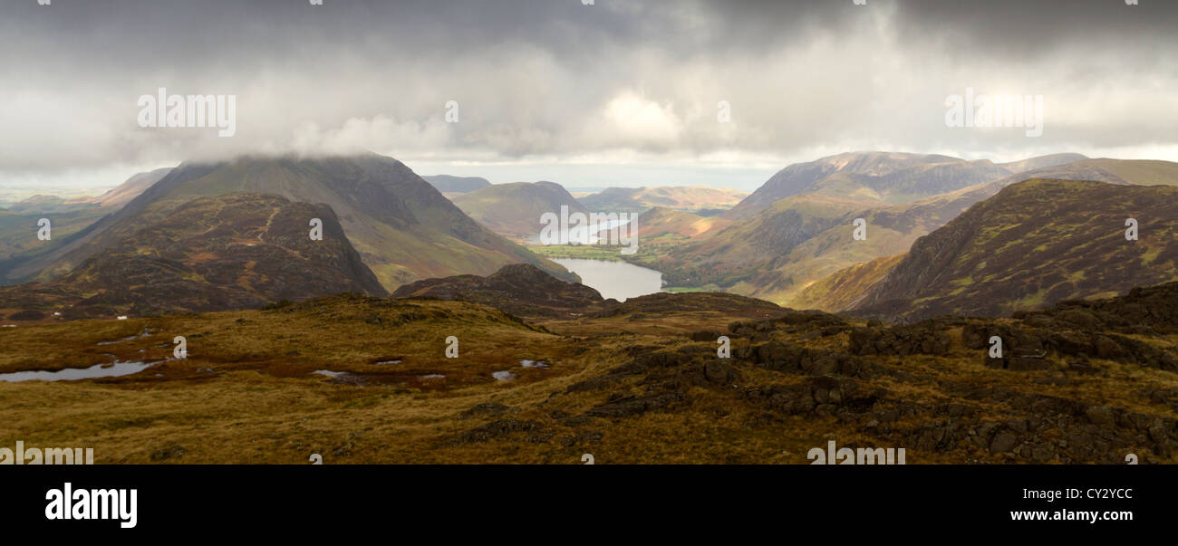 An image looking out from the slopes of Brandreth looking out across ...