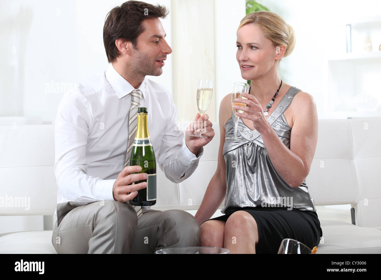 Man proposing a toast Stock Photo - Alamy