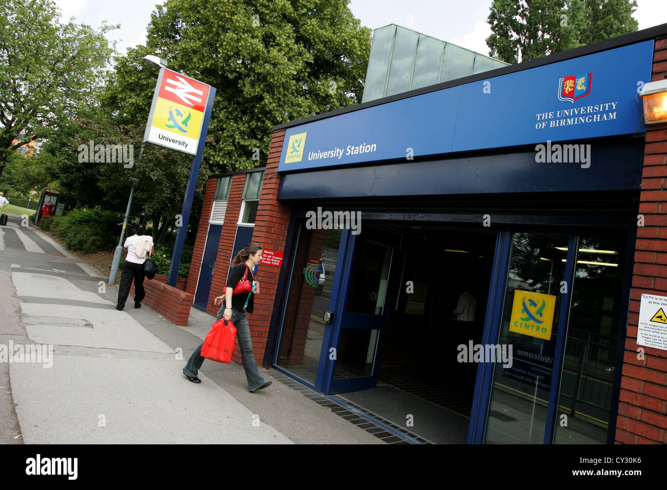 The entrance to University train station in Westgate Drive, Selly Oak ...