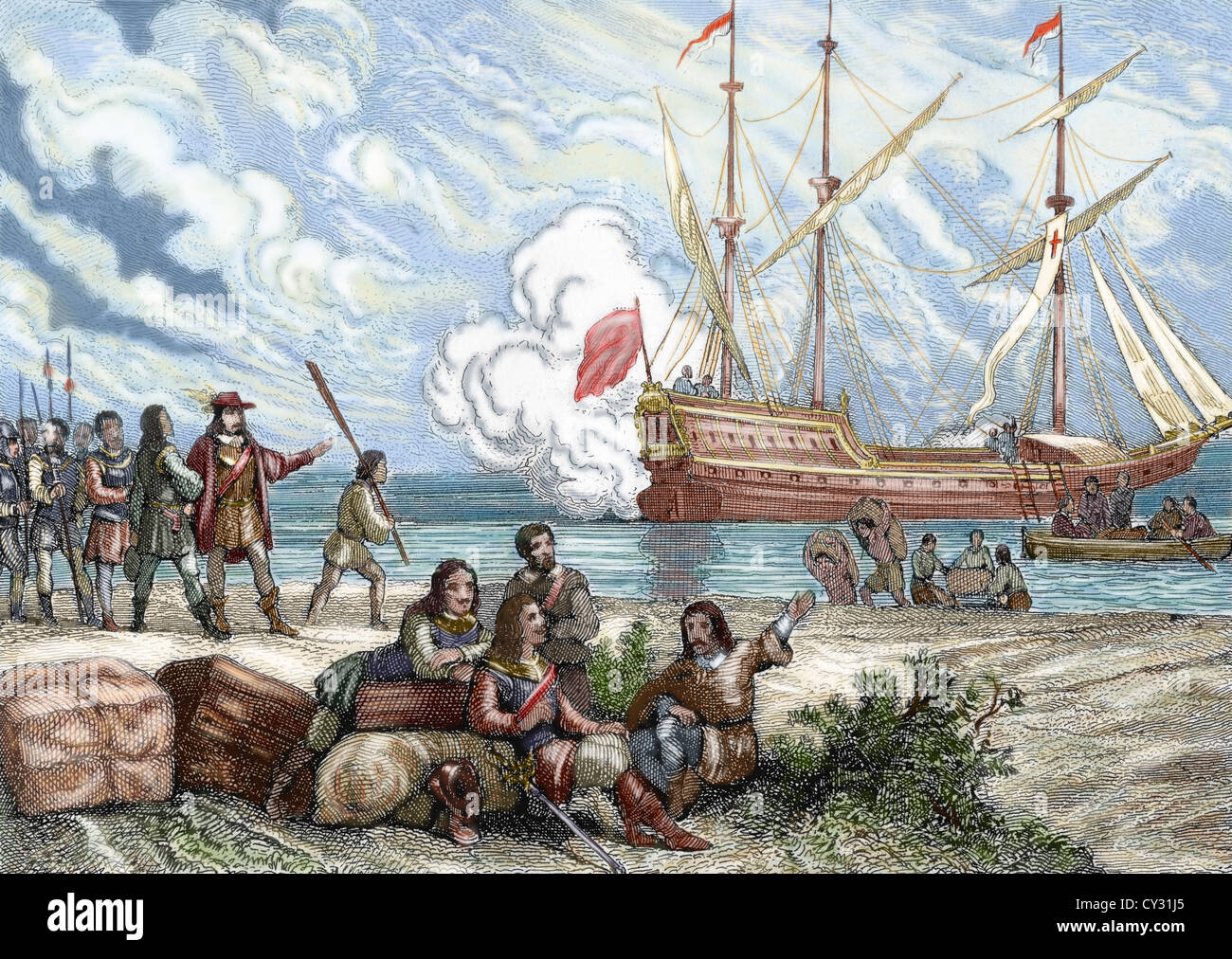 Spanish ship, 1500 hi-res stock photography and images - Alamy