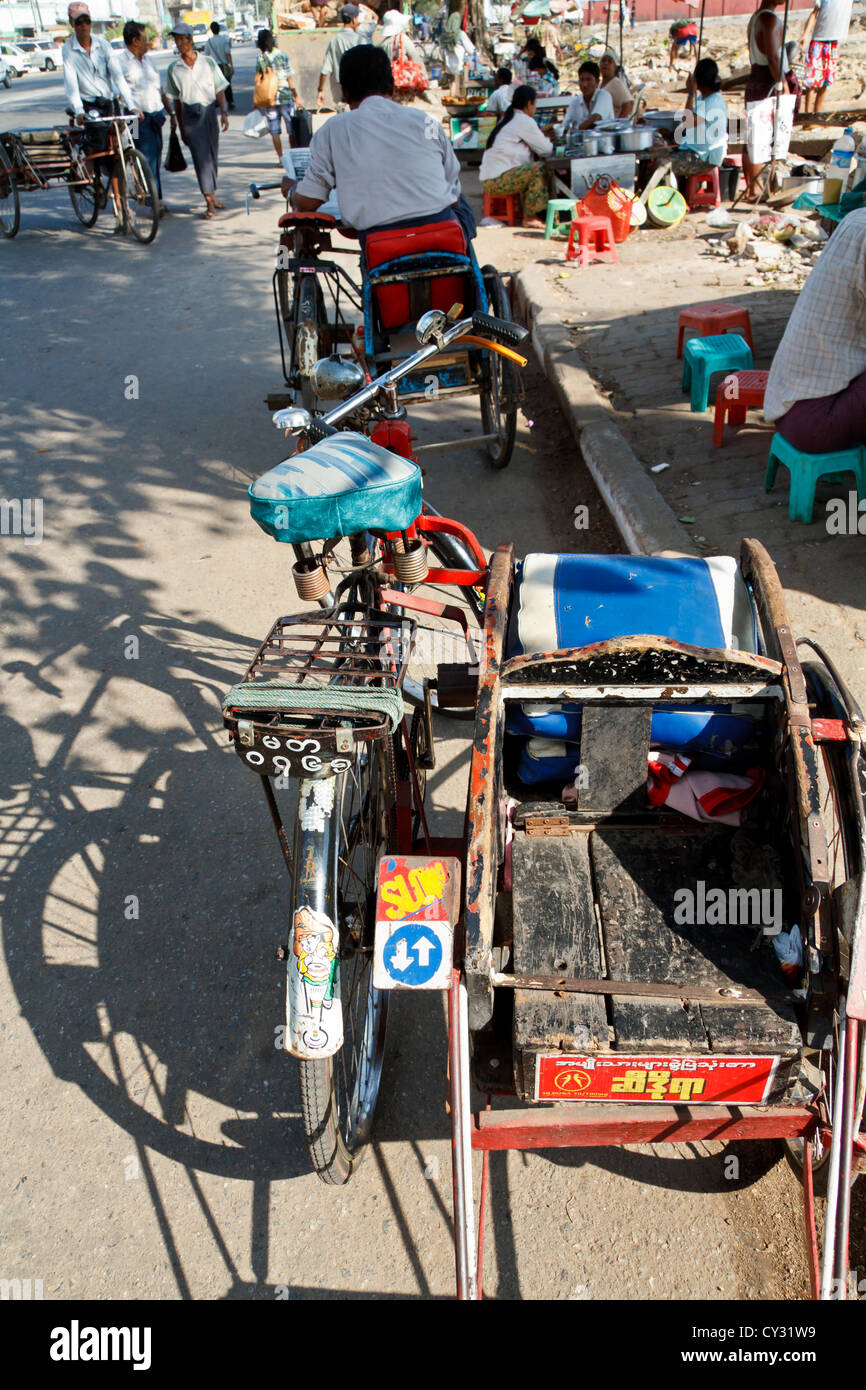 Old Bicycle in Rangoon, Myanmar Stock Photo - Alamy